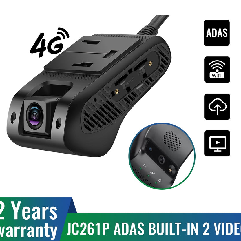 JIMI JC261P 4G ADAS Dashcamera Wifi Hotspot DVR Recorder 2 Live Stream ...